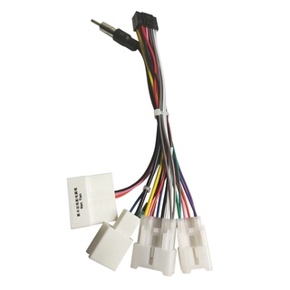 16Pin Car Head Unit Wire Harness Adapter For Toyota OEM Car Radio ...