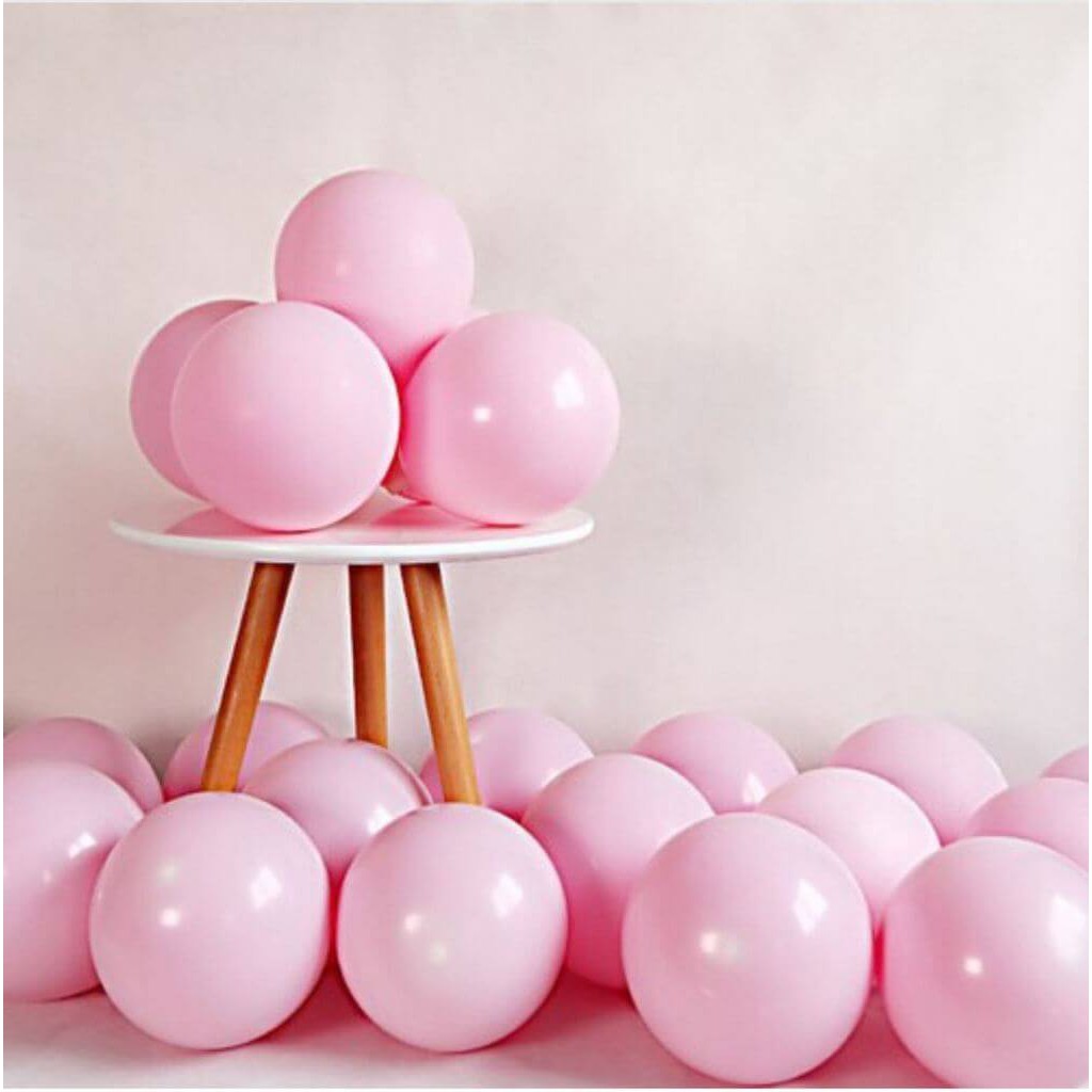 25pcs 5 inch / 10 inch / 12 inch PASTEL PINK Color Balloon | Shopee ...