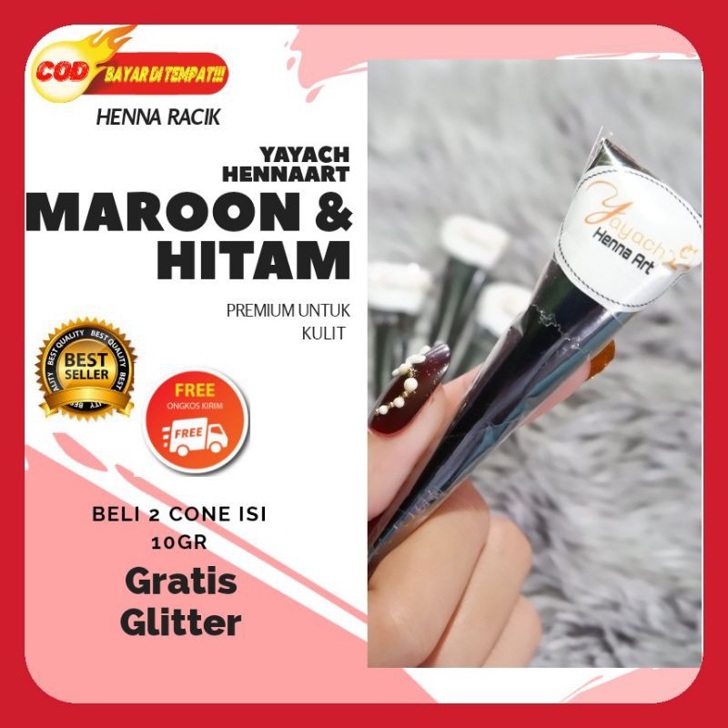 Henna MARON Durable SAHUNTUKSHOLAT SAH WUDHU HENNA / HENNAHITAM And ...