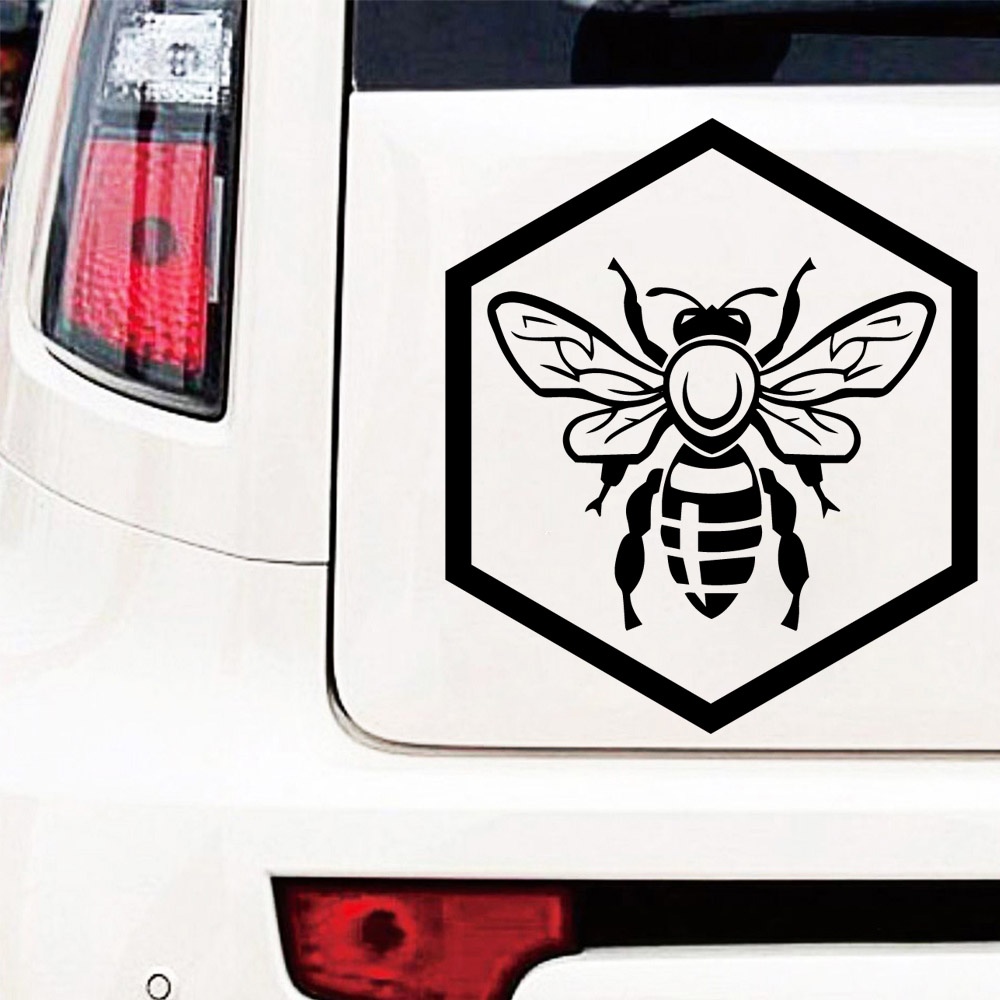 Art Design Bee Car Stickers Reflective Waterproof Vinyl Funny Sticker ...