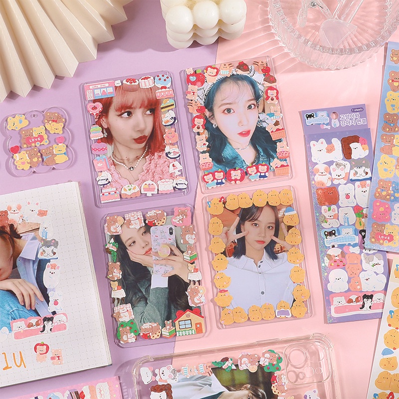 Bear Cakes Duck Cute Kawaii Self Adhesive Scrapbook Stickers For Kids ...