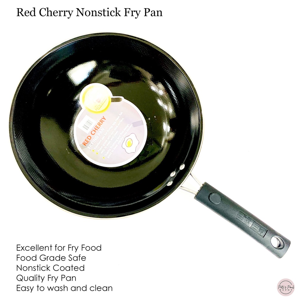 Red Cherry Nonstick Fry Pan (32cm/36cm) | Shopee Philippines