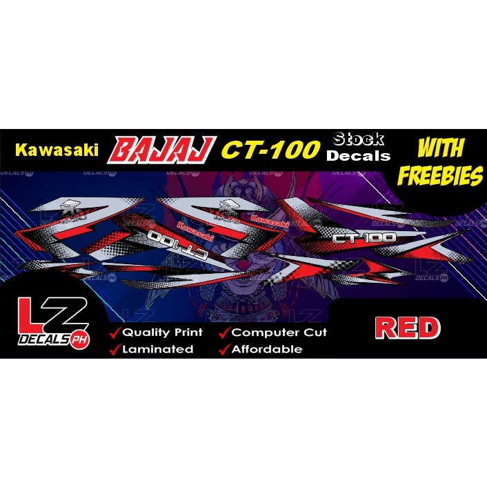 Kawasaki Bajaj Stock Decals / Stickers | Shopee Philippines