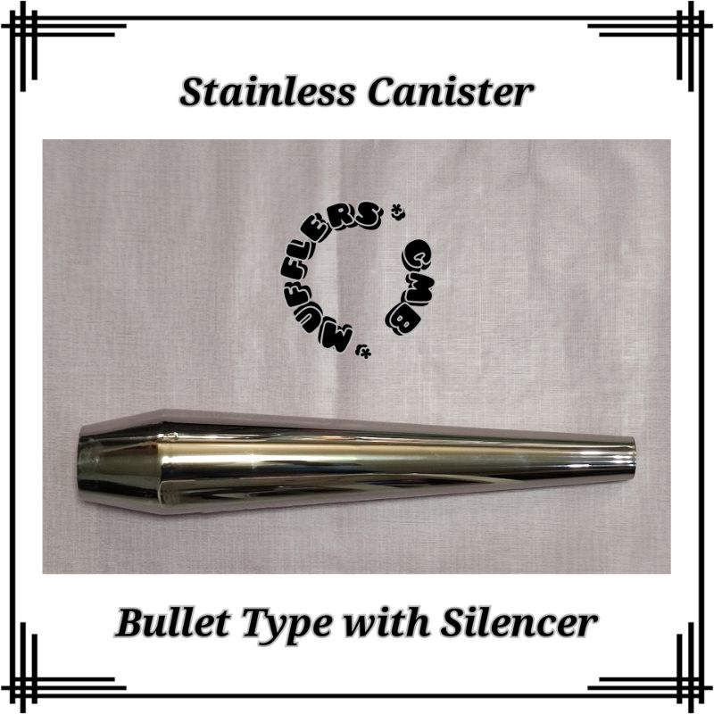 Bullet Type Canister - Stainless - Muffler (with Silencer) | Shopee ...