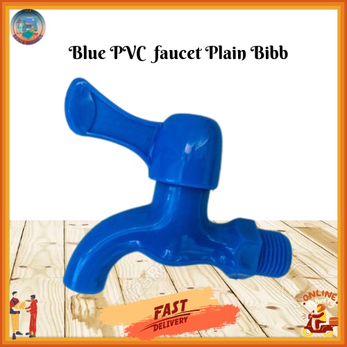 1PC PVC PLAIN PLASTIC BLUE FAUCET PLAIN BIBB/ BLUE FAUCET/ PLAIN BIBB ...