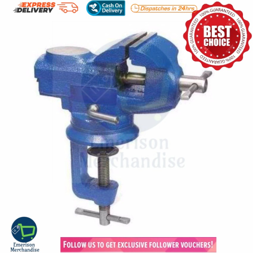 Portable Gato 2" inches Bench Vise Swivel / Fix Clamp Base w/ Anvil ...