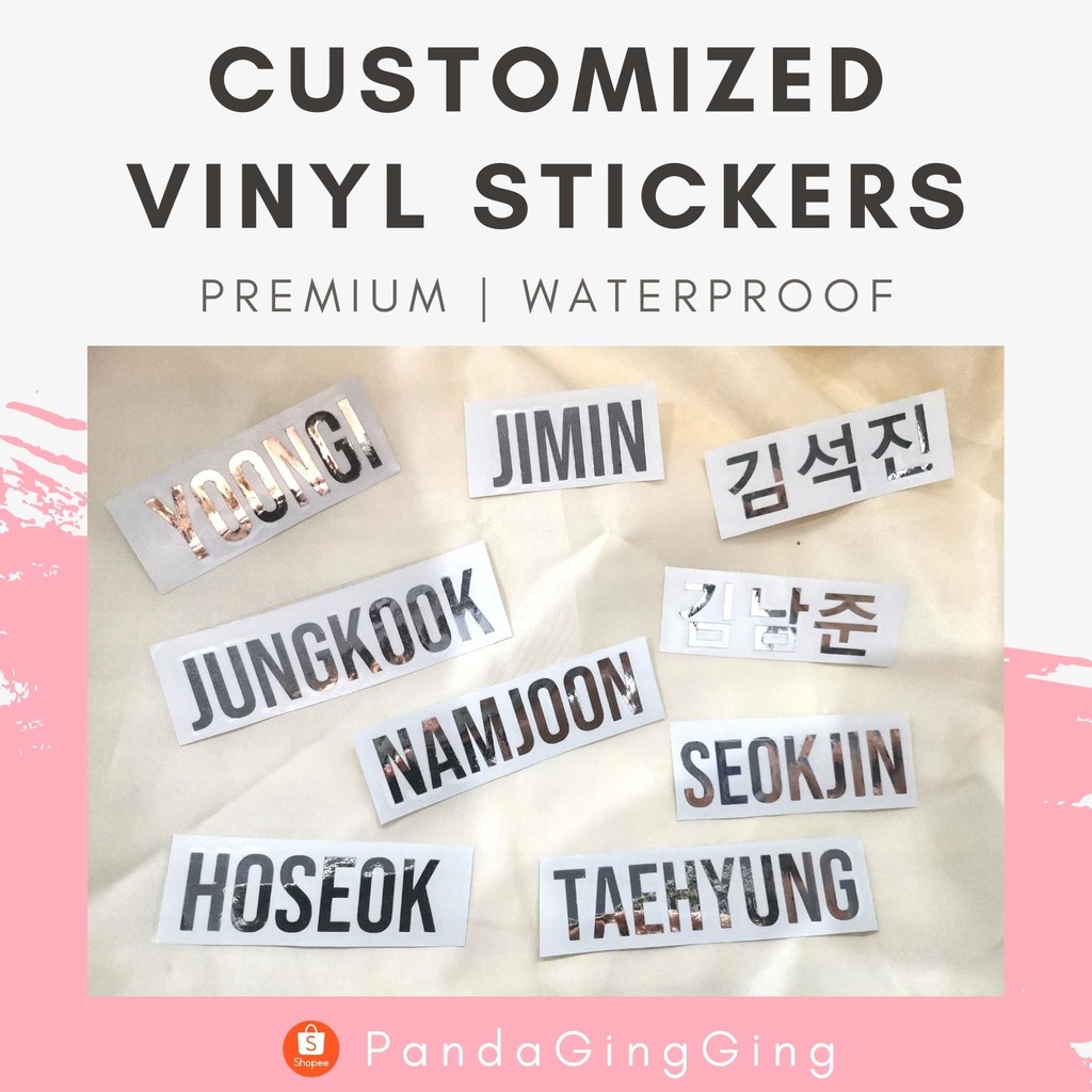 Customized Vinyl Stickers / Decal Stickers | Shopee Philippines