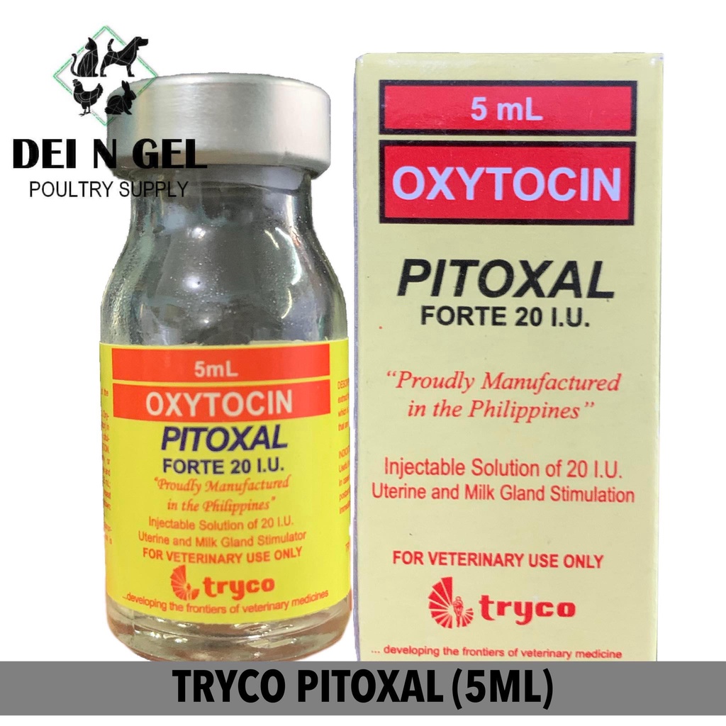 TRYCO OXYTOCIN PITOXAL FOR DOG, CAT, HORSE & COWS - 5ML (1 BOTTLE ...
