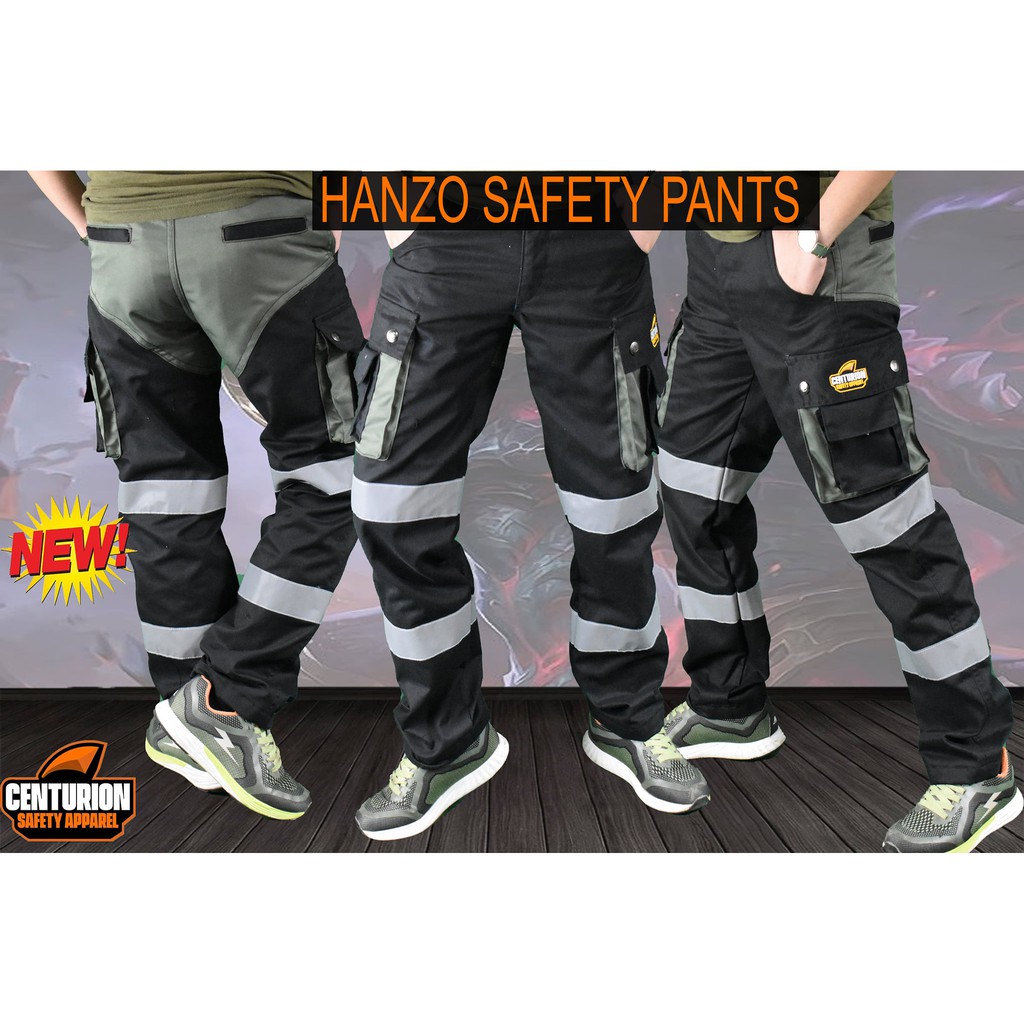 Hanzo safety pants with reflector, cargo pants,8pockets, - Resilient Store