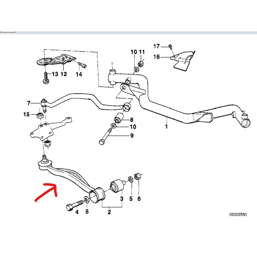 31121139987 , 31 12 1 139 987 , LOWER ARM , CONTROL ARM LHS (PASSENGER ...