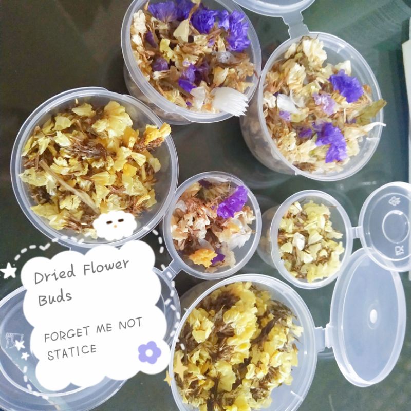 Dried Statice Flower Buds | Dried Forget me not | Scrap Flower buds ...