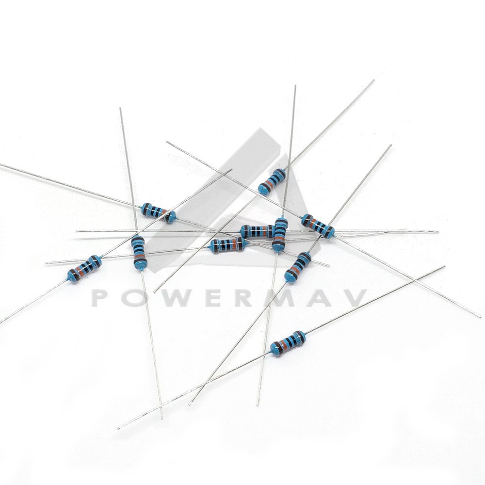 10pcs 100k ohms 5 band 1/4w Metal film resistor 1% ohm for pcb breadboard arduino uno mega nano ...