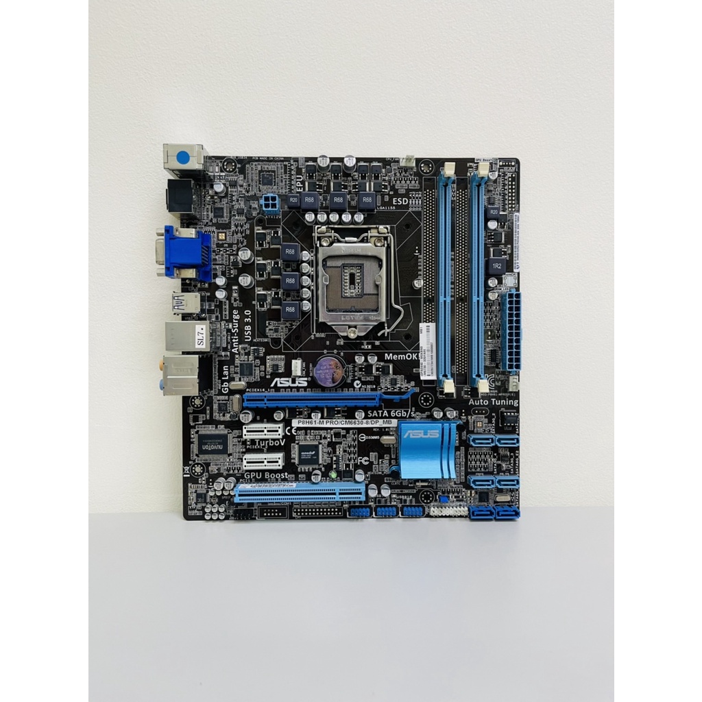ASUS P8H61-M PRO/CM 6630-8/DP_MB Desktop 2ND GEN Motherboard H61 Socket ...
