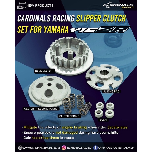 CARDINALS RACING SLIPPER CLUTCH SET - Y16ZR / Y15ZR / RS150 presyo ₱2,657