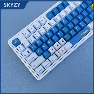 136 Keys Minions Keycaps Cherry Profile Cute Anime PBT Dye Sub ...