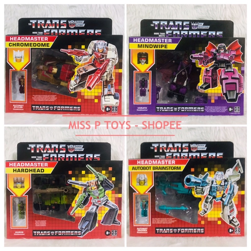 TRANSFORMERS GENERATIONS - Deluxe Headmasters Retro Wave 1 (Set of 4 ...