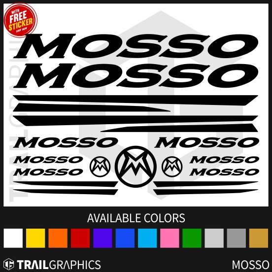 MOSSO Sticker Decal for Mountain Bike/Road Bike | Shopee Philippines