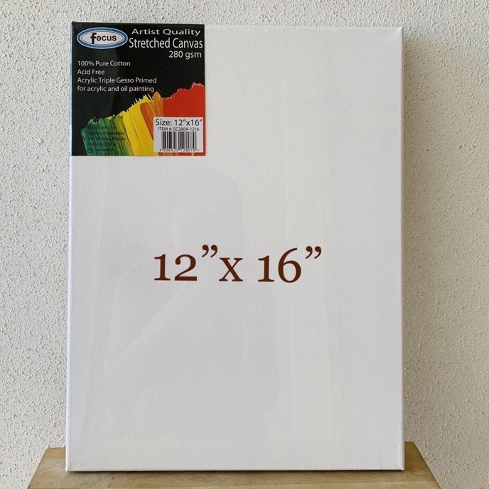 [12x16 Inches] Focus 280gsm Stretched Canvas | Shopee Philippines