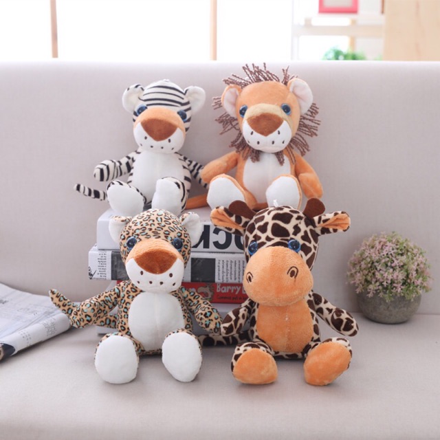 Animal Safari Stufftoy 7 inches Animals Stuff Toy | Shopee Philippines