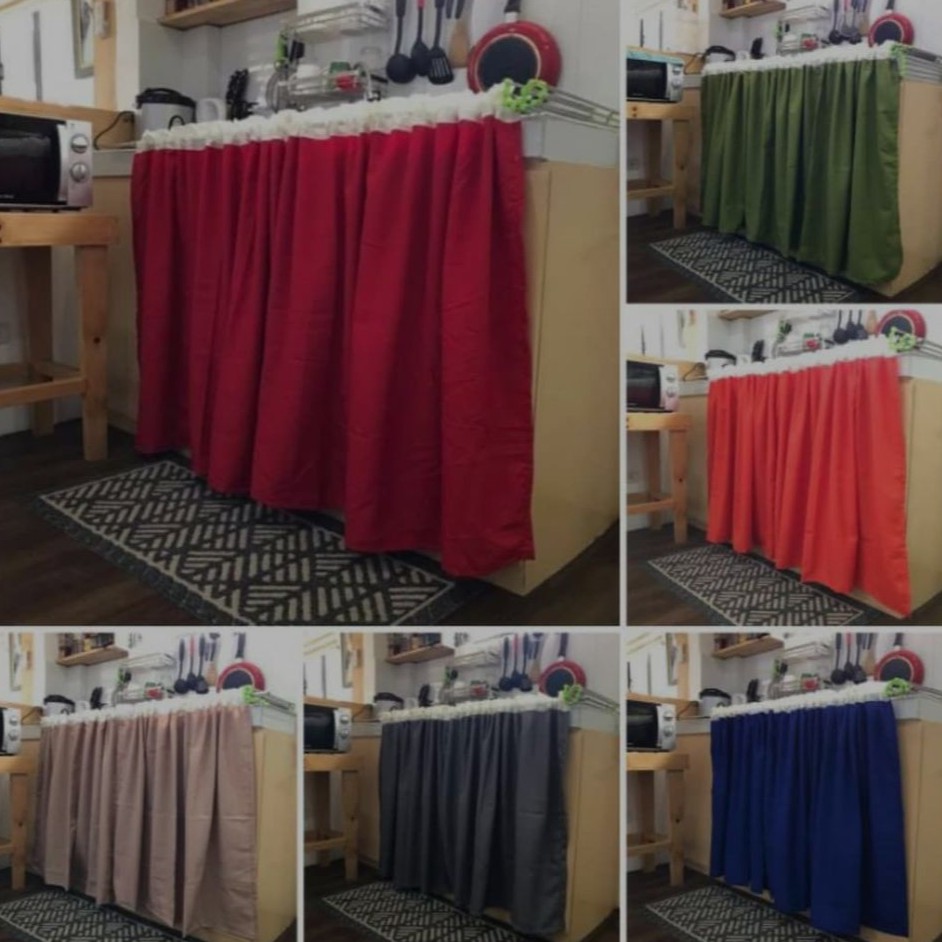 Plain Lababo/Kitchen Curtain | Shopee Philippines