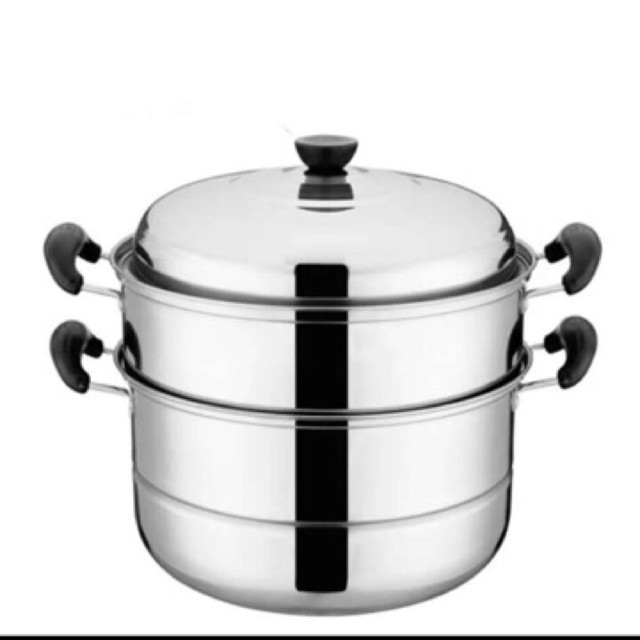 3Layer Steamer Stainless Steel Cooking Pots houshopping | Shopee ...