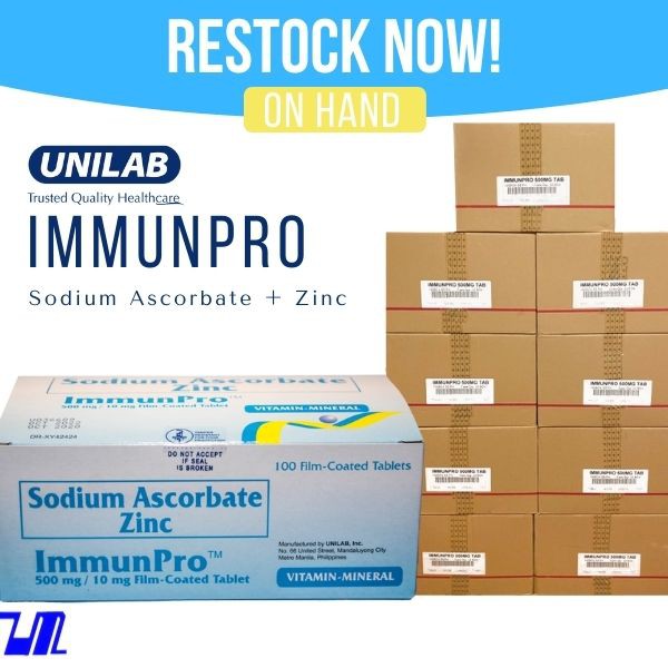 IMMUNE PRO Original Sodium Ascorbate with Zinc 500mg 100 Tablet/Box ...