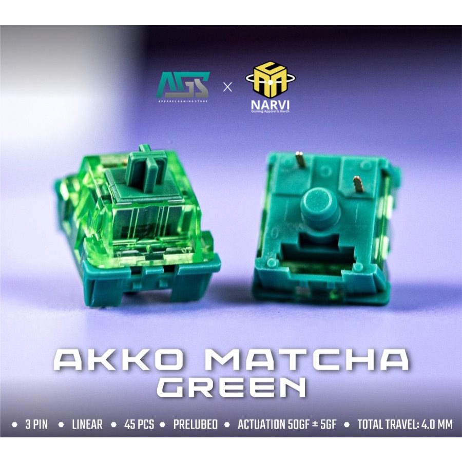 Akko CS Matcha Green Switch (Lubed) - Mechanical Switch | Shopee ...