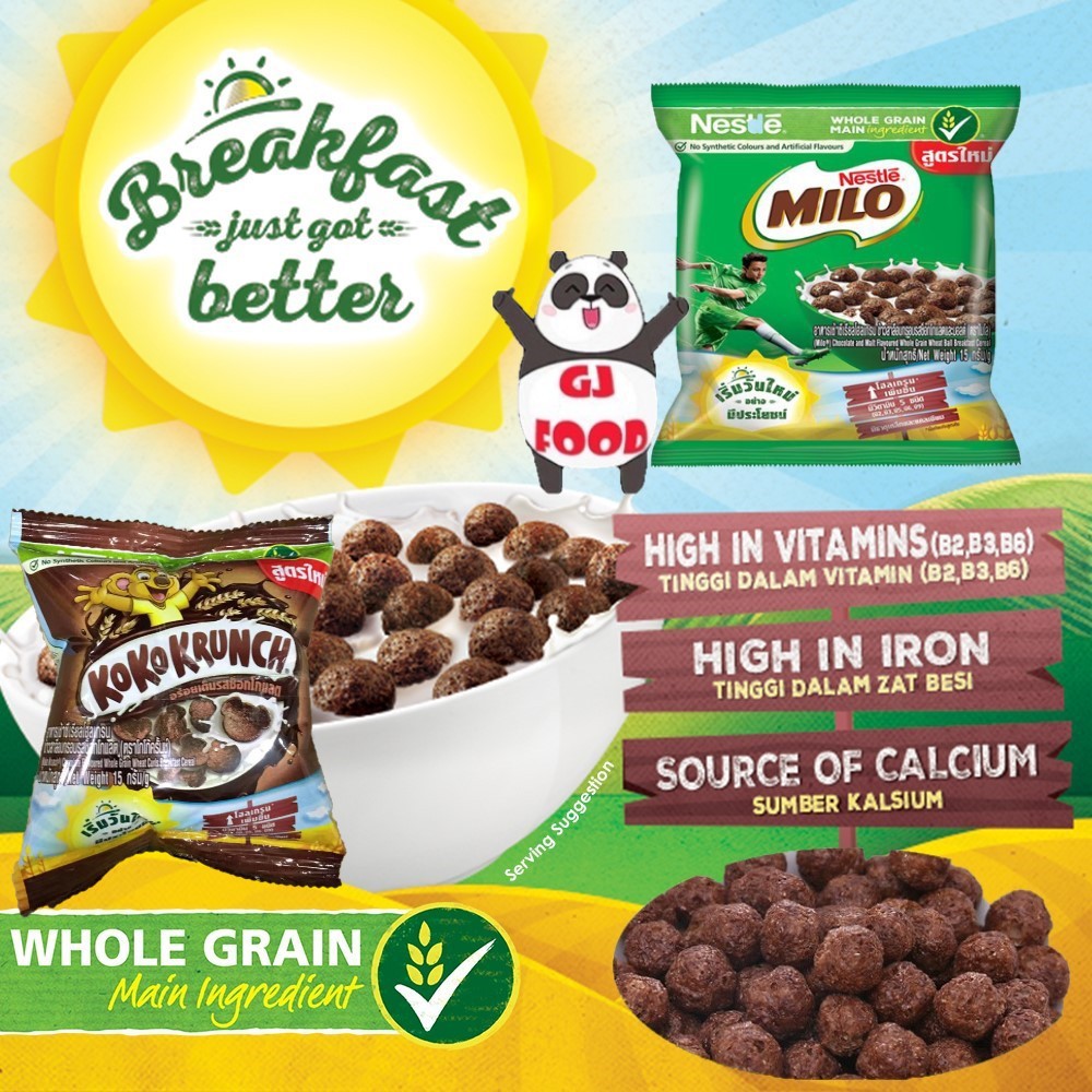 Nestle MILO/KOKO KRUNCH/Honey Star Breakfast Cereal 15G/30G | Shopee ...