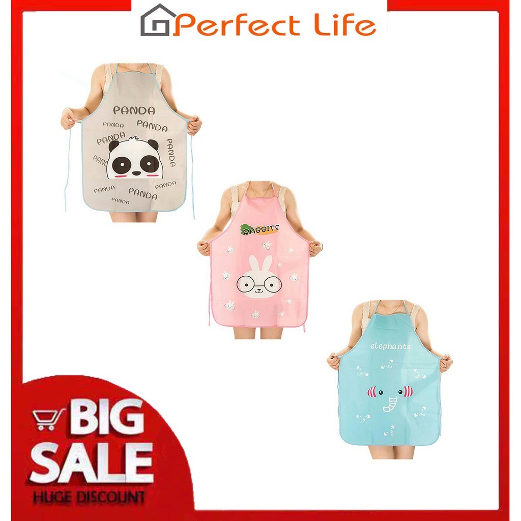 Cartoon Character Waterproof Plastic PVC Apron | Shopee Philippines