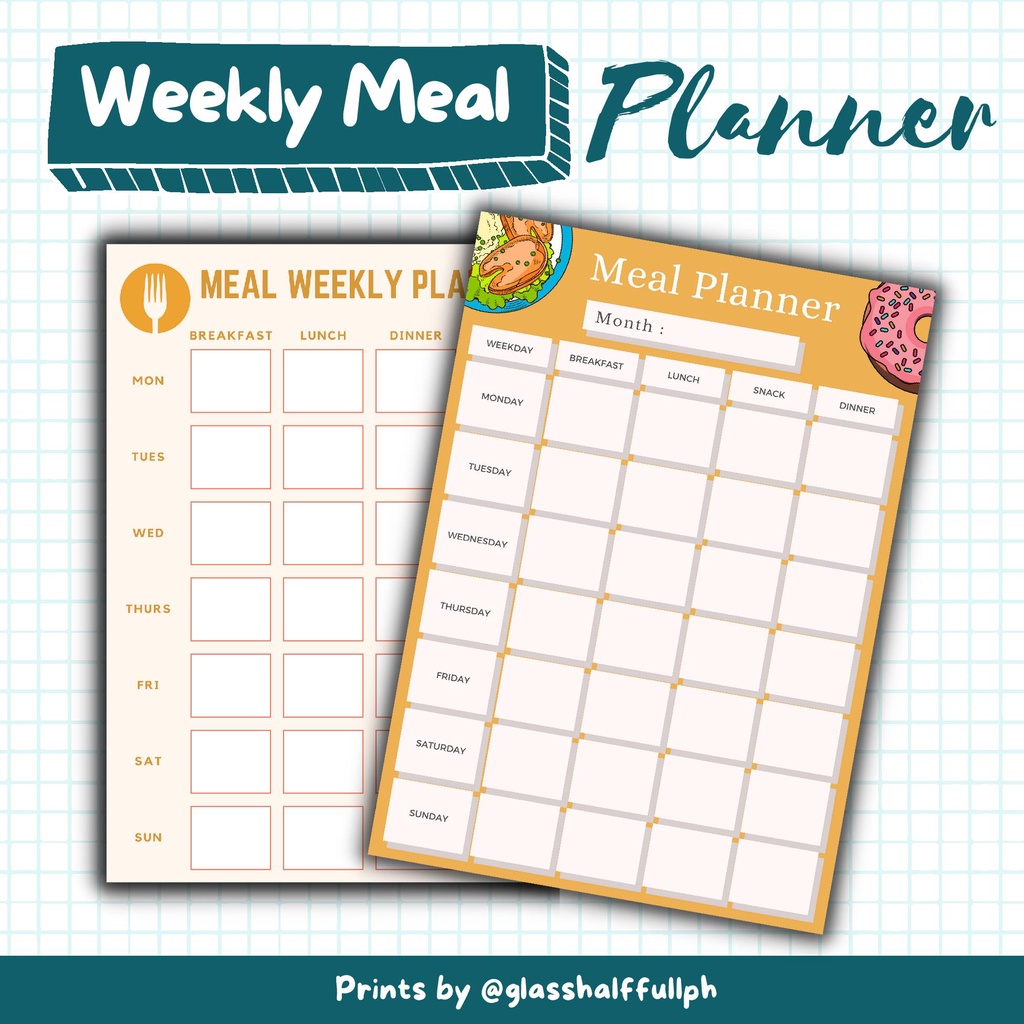 Laminated Writing Board Weekly Meal Planner | PRE-ORDER | Shopee ...