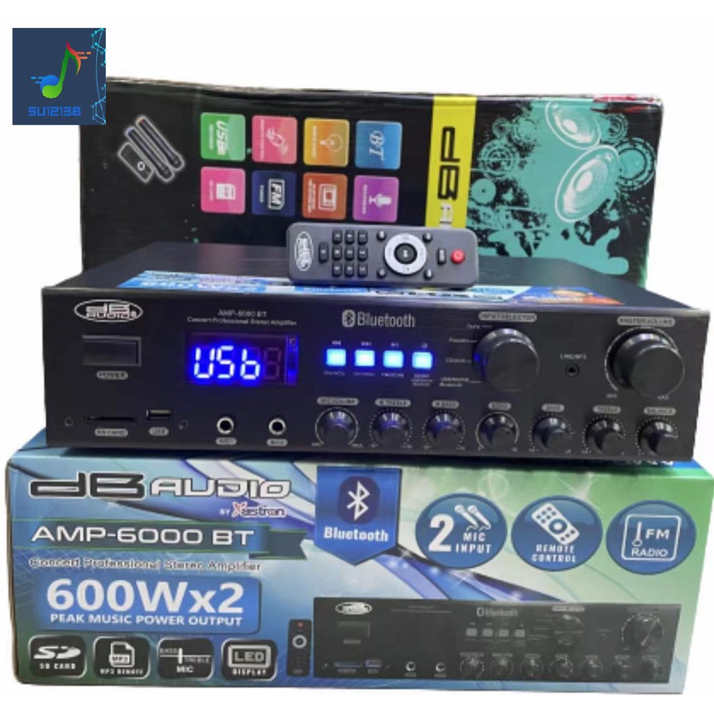 DB AUDIO AMPLIFIER AMP-6000BT | Shopee Philippines