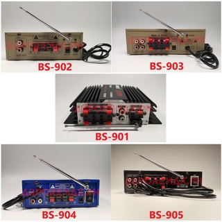 BOSCA Amplifier with Bluetooth USB/SD FM Stereo Audio POWER Amplifier ...