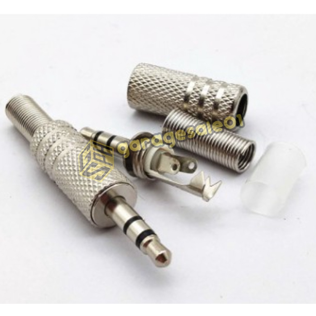 3.5mm Stereo Male Audio Headphone Jack Adapter Connector Plug | Shopee ...