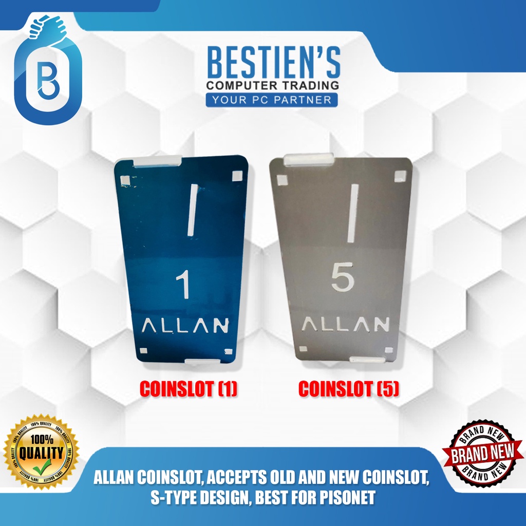 ALLAN COINSLOT, ACCEPTS OLD AND NEW COINSLOT, S-TYPE DESIGN, BEST FOR ...