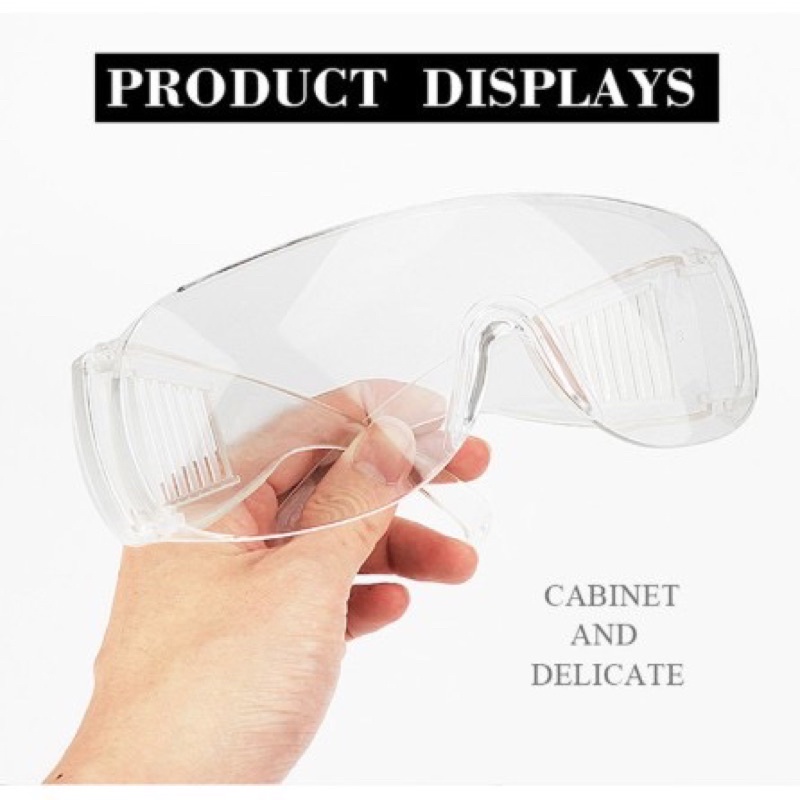Transparent Ventilated Safety Goggles Safety Glasses Laboratory Glasses ...