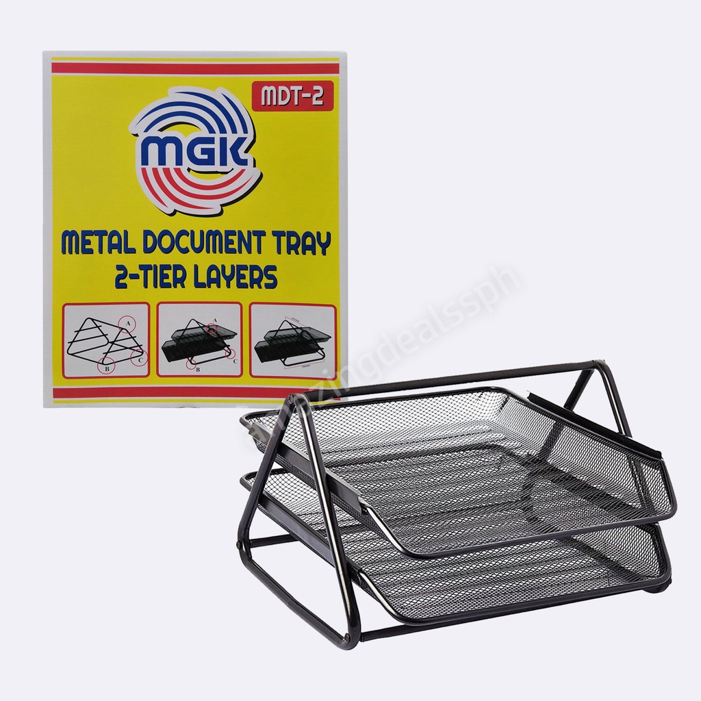 MDT-2 MGK Metal Document Tray 2-Tier Layers | Shopee Philippines