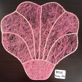 Abaca Fan , Abaca Shell Fan , Kraft Fan , 16 by 16 inches pamaypay na ...