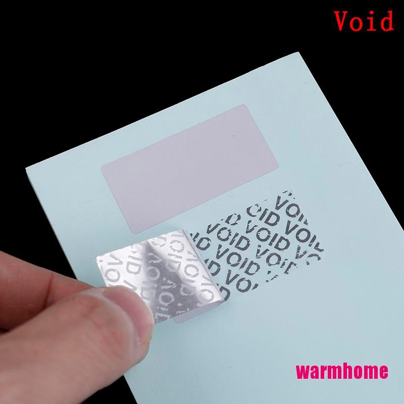 WMPH 100Pc Blank security seal tamper proof warranty void label ...