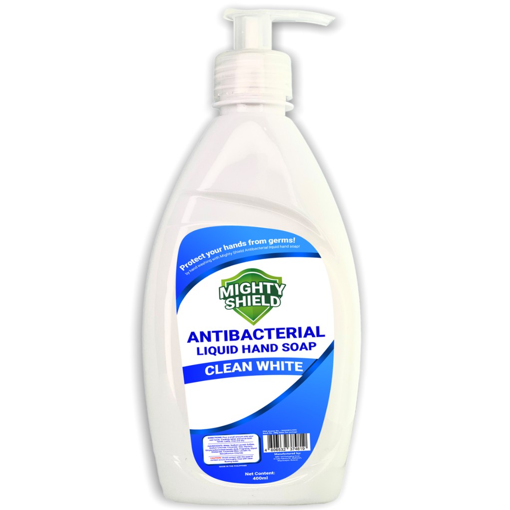 Mighty Shield Antibacterial Liquid Hand Soap - Shang Scent 400mL ...
