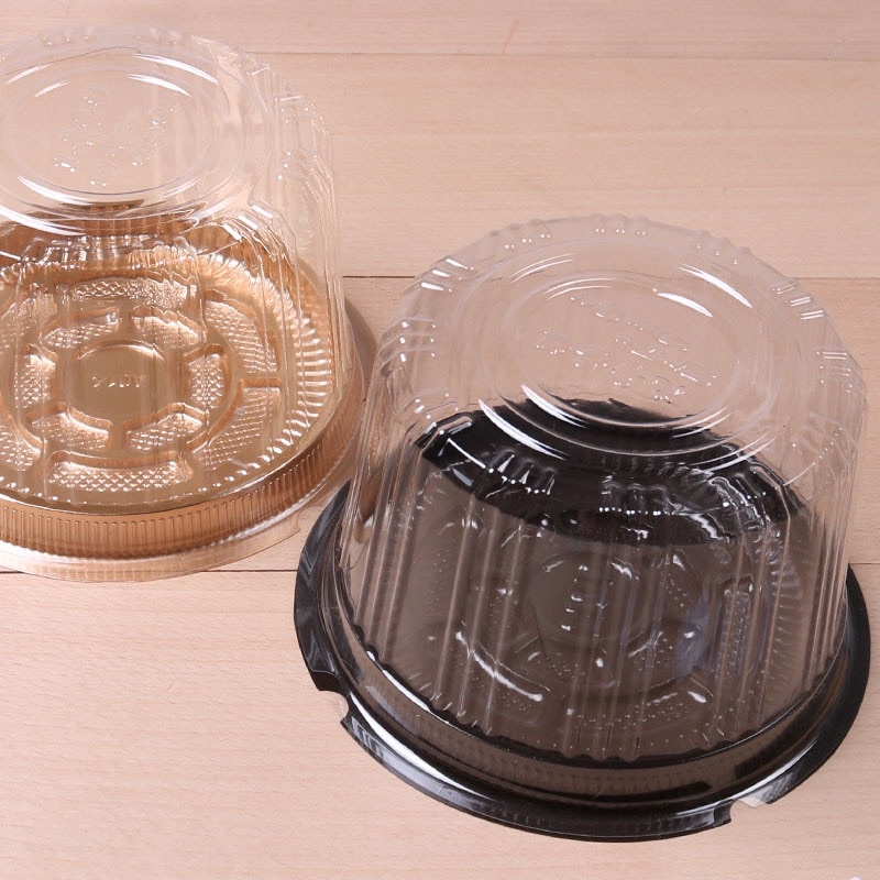 10pcs Cake Dome Cake Container Plastic Cale Dome Clear Cake Box Bento ...