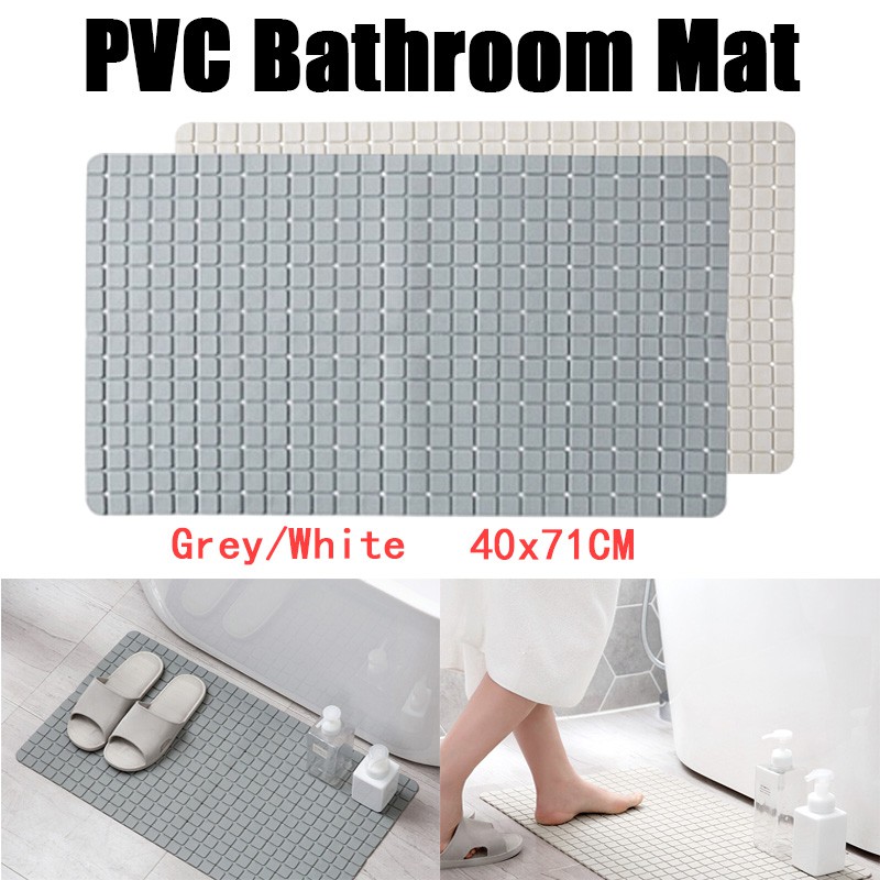 40cmX71cm PVC Bathroom Mat For Toilet Bath Mats Shower Bathroom Carpet ...