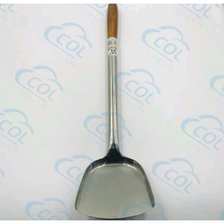 Sandok/Ladle With Wood Handle Stainless Makapal Sizes: [8onz/10onz ...