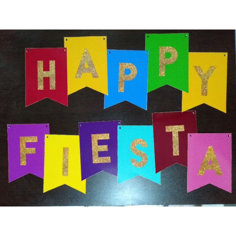 Happy Fiesta/Customized Banderines with Ribbon | Shopee Philippines