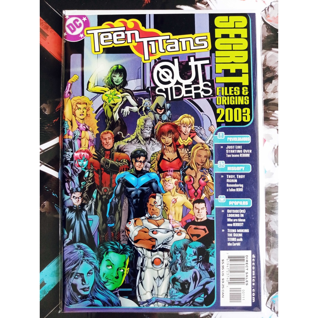 Teen Titans Outsiders Secret Files 2003 DC Comic Book FN/VF 2003 64 pages | Shopee Philippines