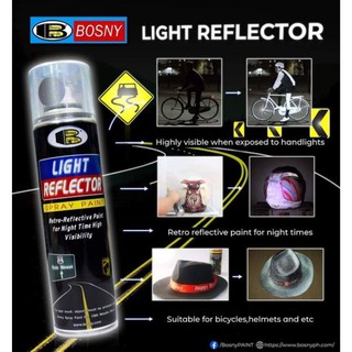 Bosny Light Reflector Spray Paint Retro-Reflective Paint for Night Time ...