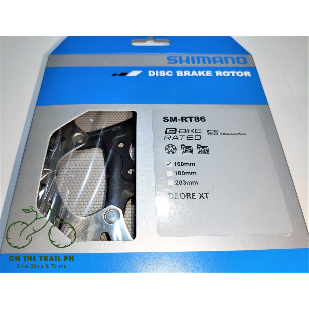 SHIMANO Deore XT RT86 Ice Tech 6 Bolt Disc Rotor - 160 180 OR 203 mm ...