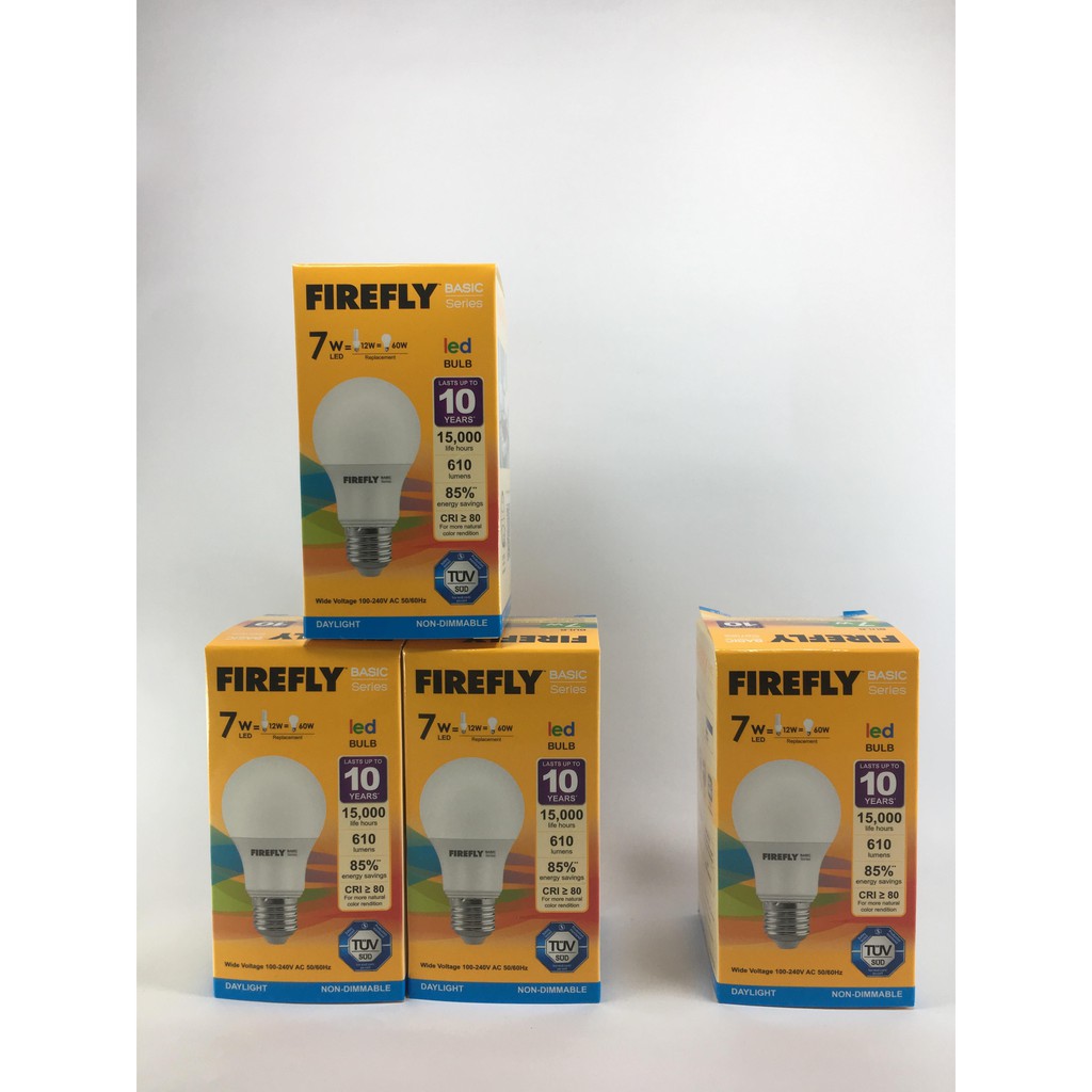 Firefly LED Bulb 7w (3+1 Bulb) | Shopee Philippines