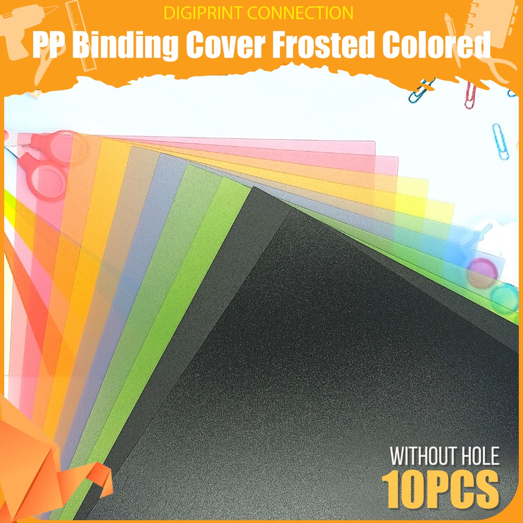 10pcs Binding Cover PP Semi Clear colored 10 sheets A5 | B5 | A4 ...