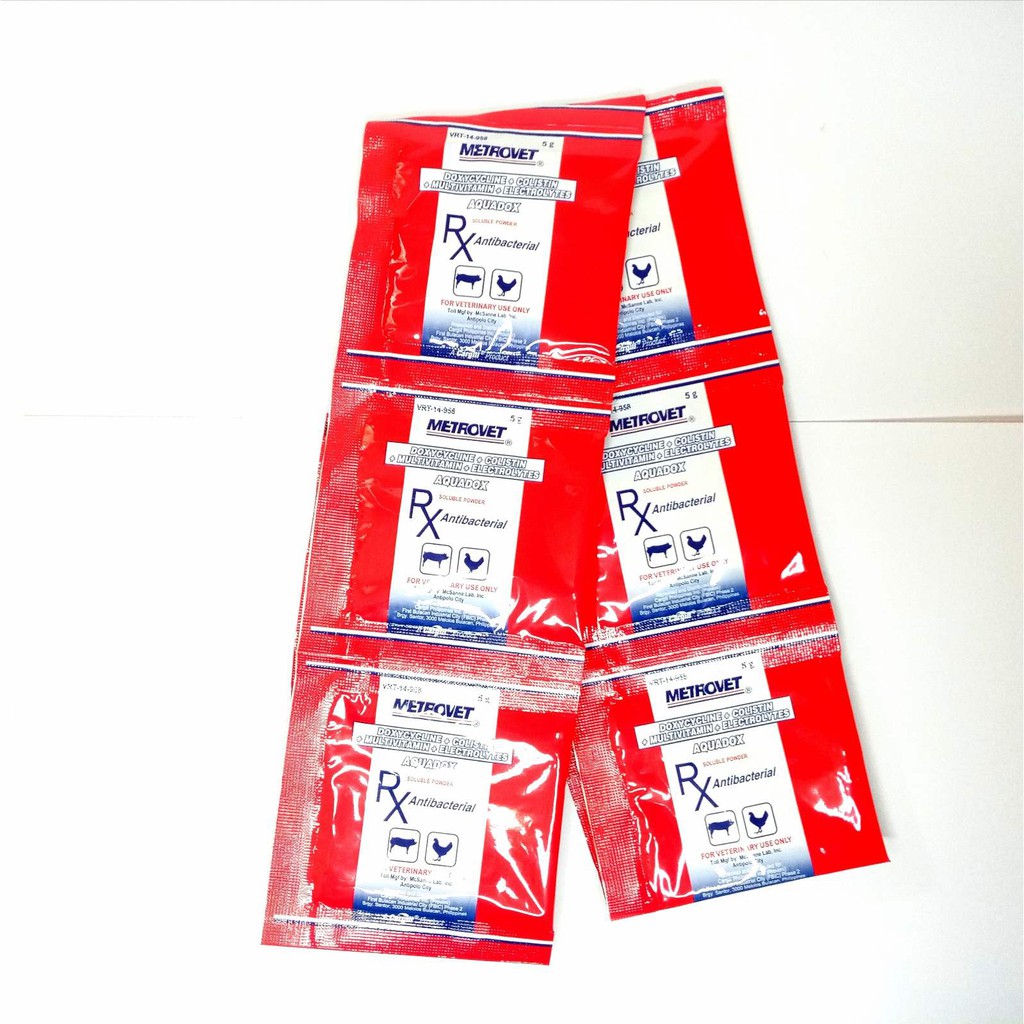 [VET SUPPORT] 12sachets Metrovet Aquadox Soluble Powder for Pigs: Baboy ...