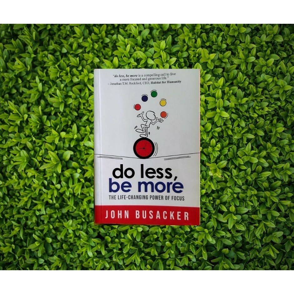DO LESS BE MORE - JOHN BUSACKER (PRELOVED MINIBOOK) | Shopee Philippines